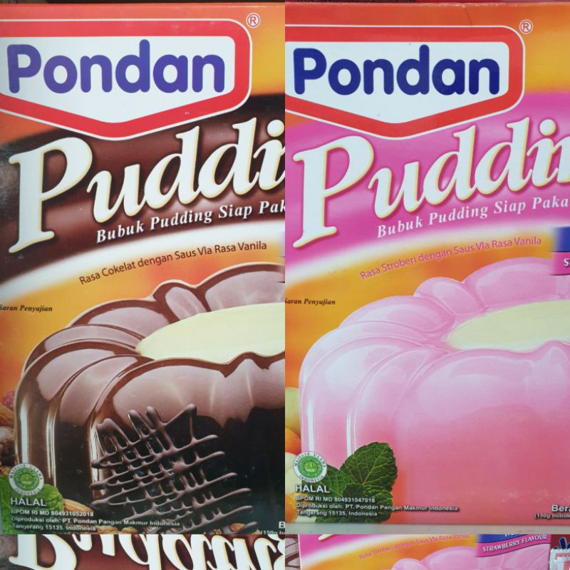 Jual PONDAN PUDDING MIX COKLAT/STOBERI 200G | Shopee Indonesia