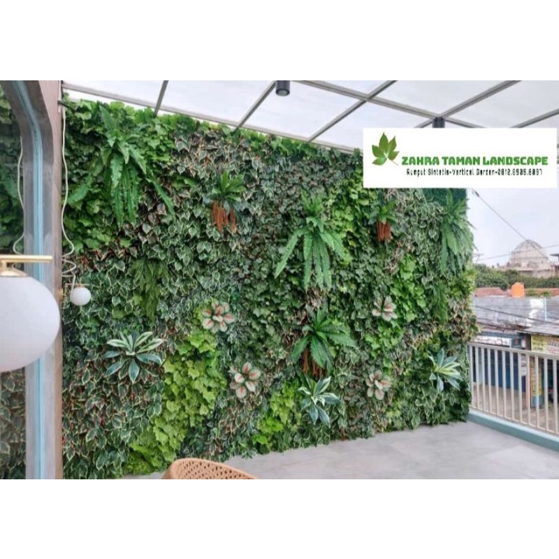Jual Taman Dinding | Taman Vertikal Sintetis Menghias Dinding | Shopee ...