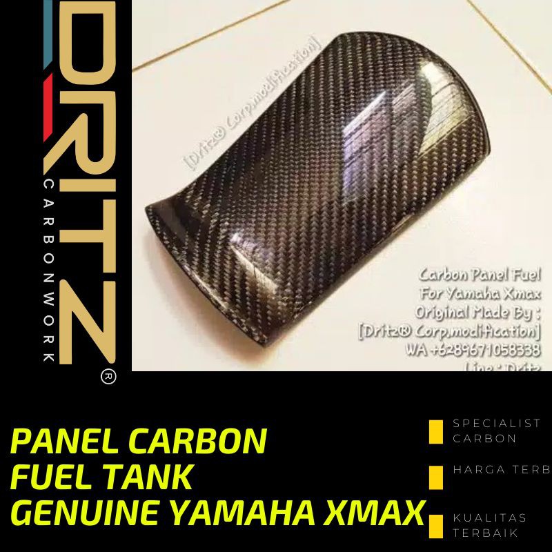 Jual PANEL Carbon Fuel Tank Motor Genuine YAMAHA XMAX Aksesoris Variasi ...