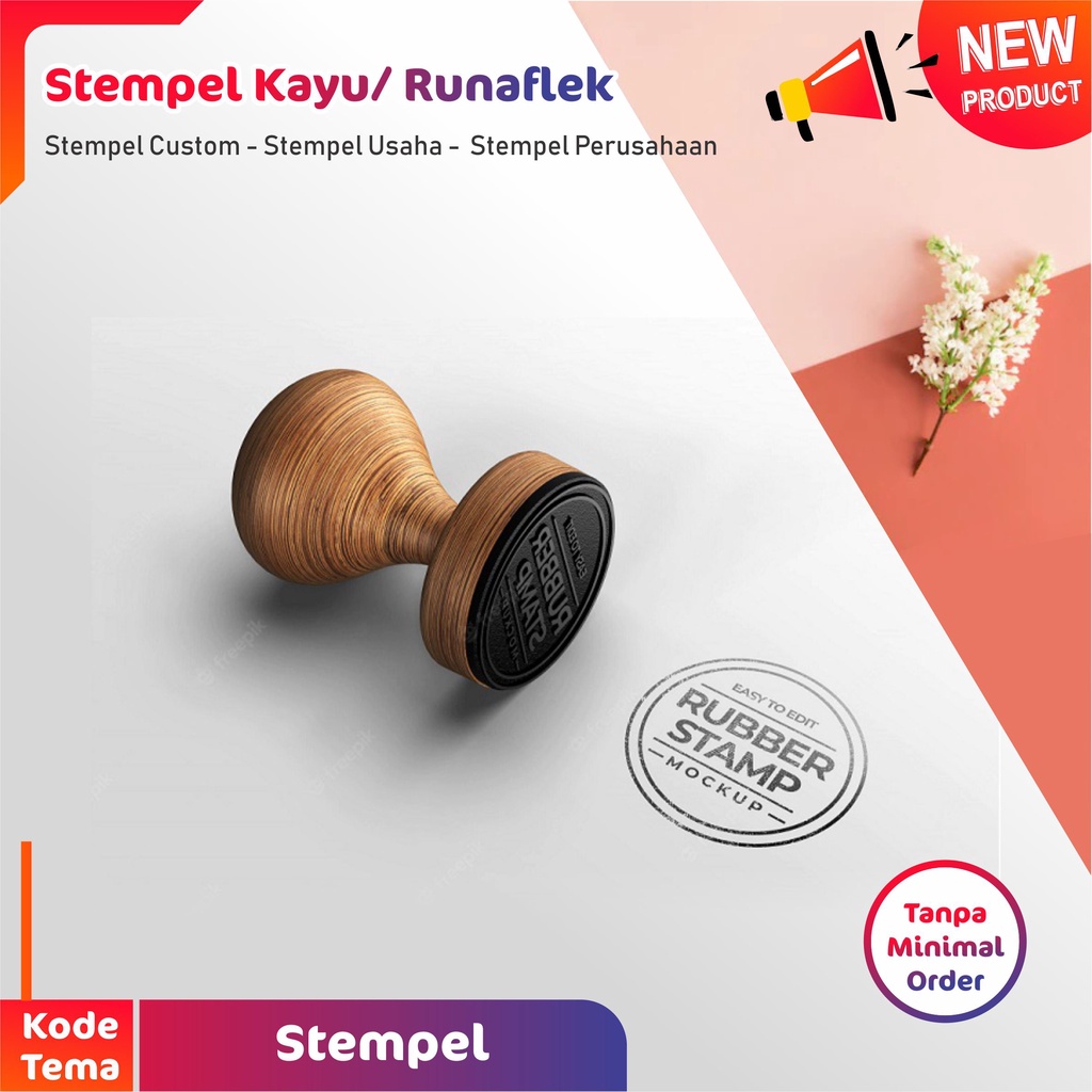 Jual Stempel kayu custom l stempel usaha l stempel perusahaan l stempel dinas STEMPEL RUNAFLEK ...
