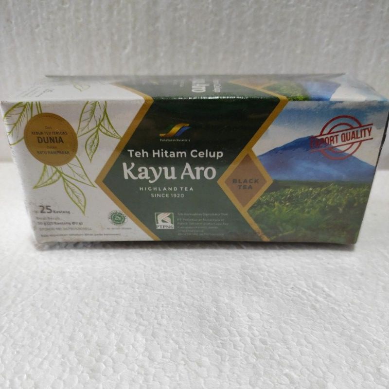 Jual Teh Hitam Celup Kayu Aro 25 kantong | Shopee Indonesia