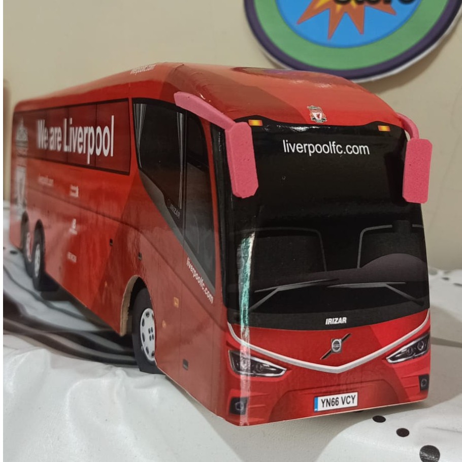 Jual miniatur bus bis / mainan bus bis double deker LIVER POOL | Shopee ...