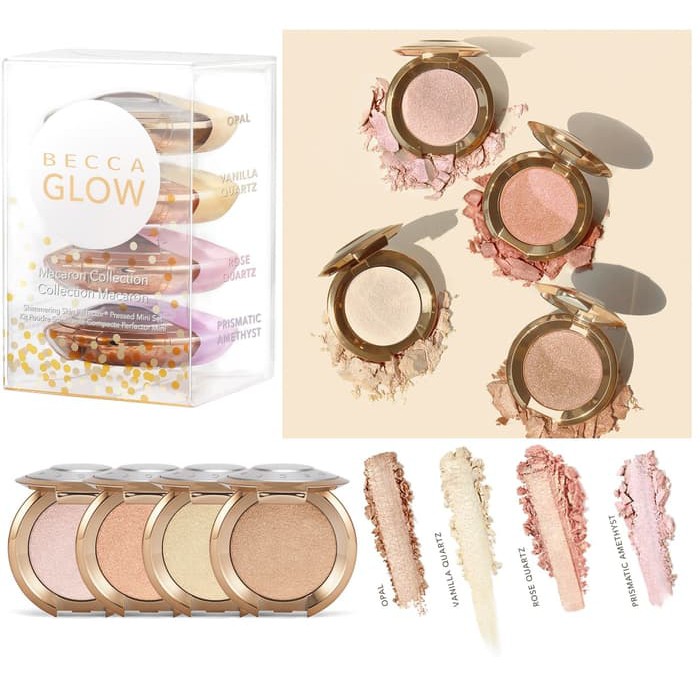 Jual BECCA - Macaron Glow Kit - BECCA Shimmering Pressed Skin Perfector ...