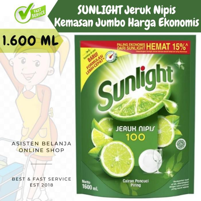 Jual Sunlight Jeruk Nipis 100 Isi 1600Ml(Sabun Cuci Piring Bagus Murah) | Shopee Indonesia