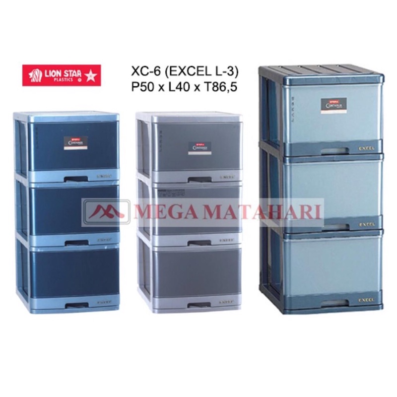 Jual Lion Star - Lemari Laci Excel Susun 3 | Shopee Indonesia