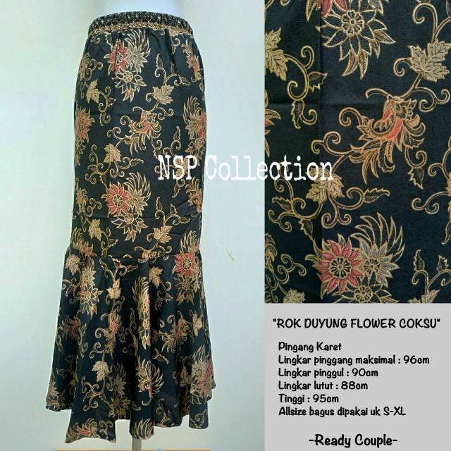 Jual Rok duyung/rok mermaid/bawahan kebaya/rok jadi/rok batik modern ...