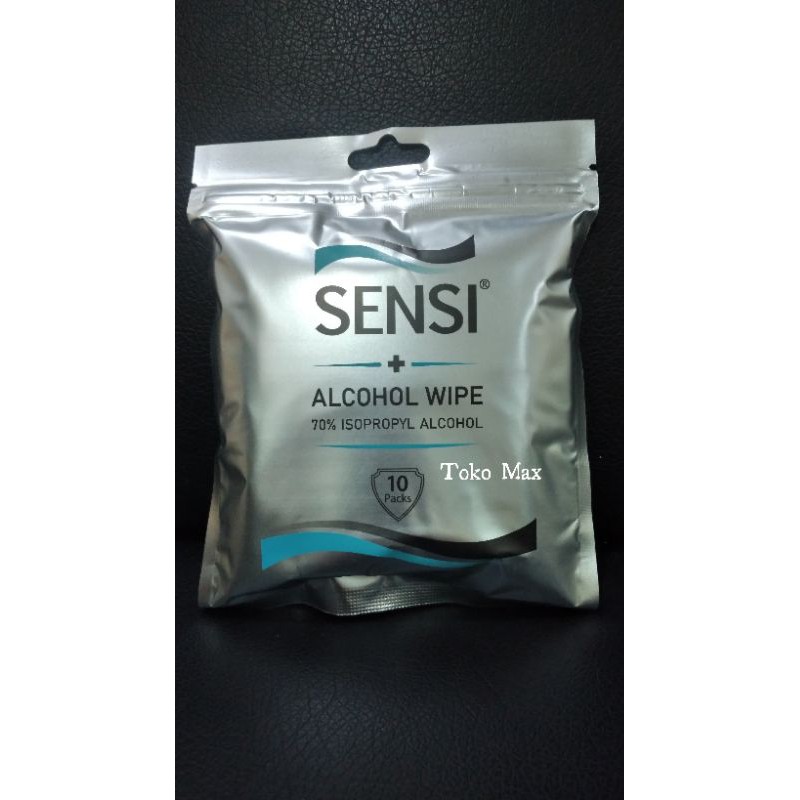 Jual sensi alcohol wipe 70% isopropyl alcohol tisu basah sensi wipes ...