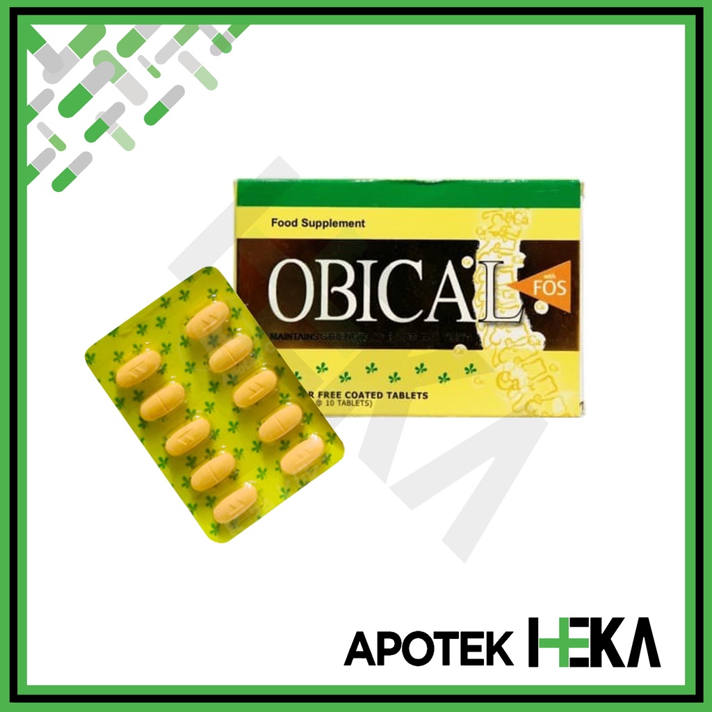 Jual Obical FOS Box isi 3x10 Tablet - Menjaga Kekuatan Tulang dan Gigi ...