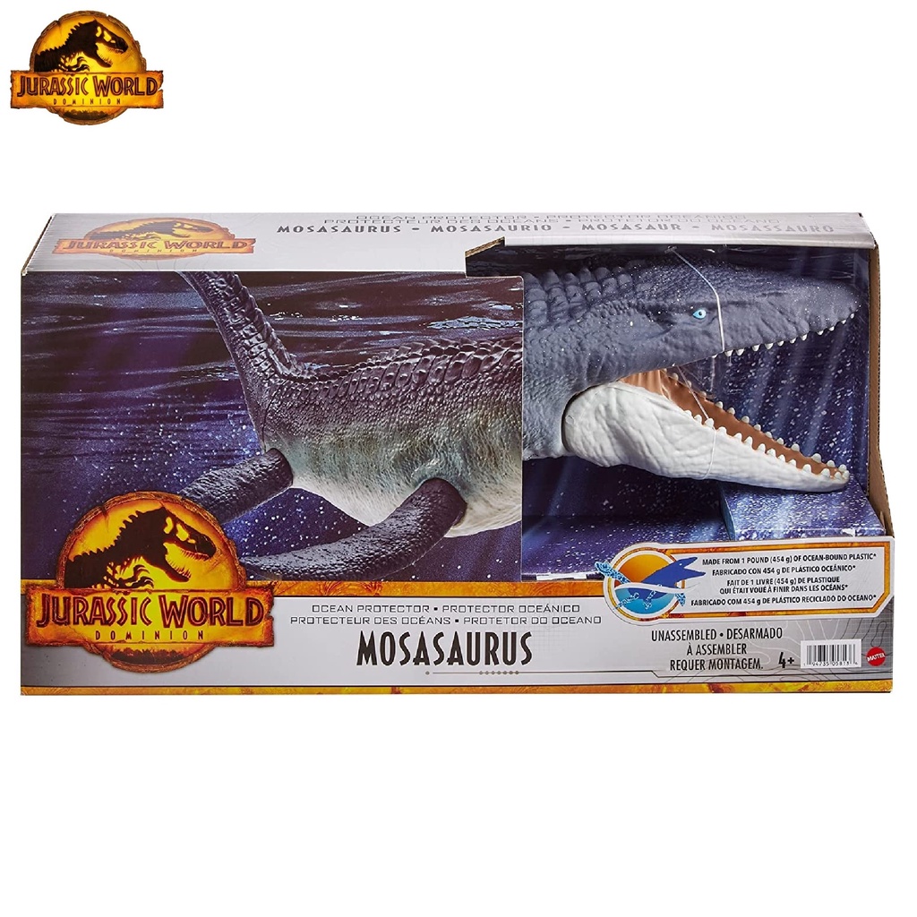 Jual JURASSIC WORLD 2022 Dominion Ocean Protector Mosasaurus Figure ...
