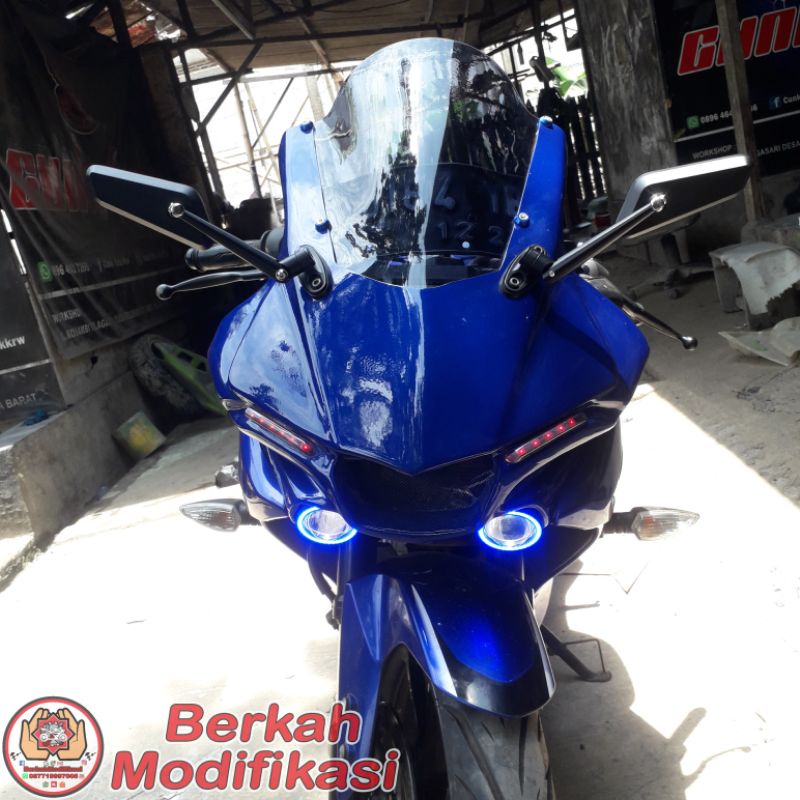 Jual Headlamp Kepala Model R1 Lampu Lis Lampu Visor PNP Yamaha R15 V3 ...