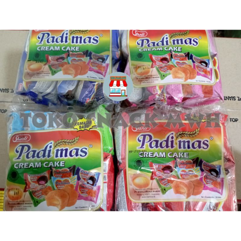 Jual Jajanan Jadul Snack Bolu Padimas Cream Cake isi 10pcs | Shopee ...