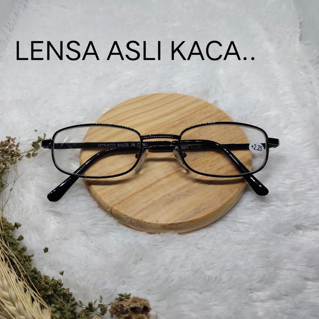 Jual New Bayar Di Tempat - Kacamata Baca Rabun Dekat Lensa Kaca Untuk ...