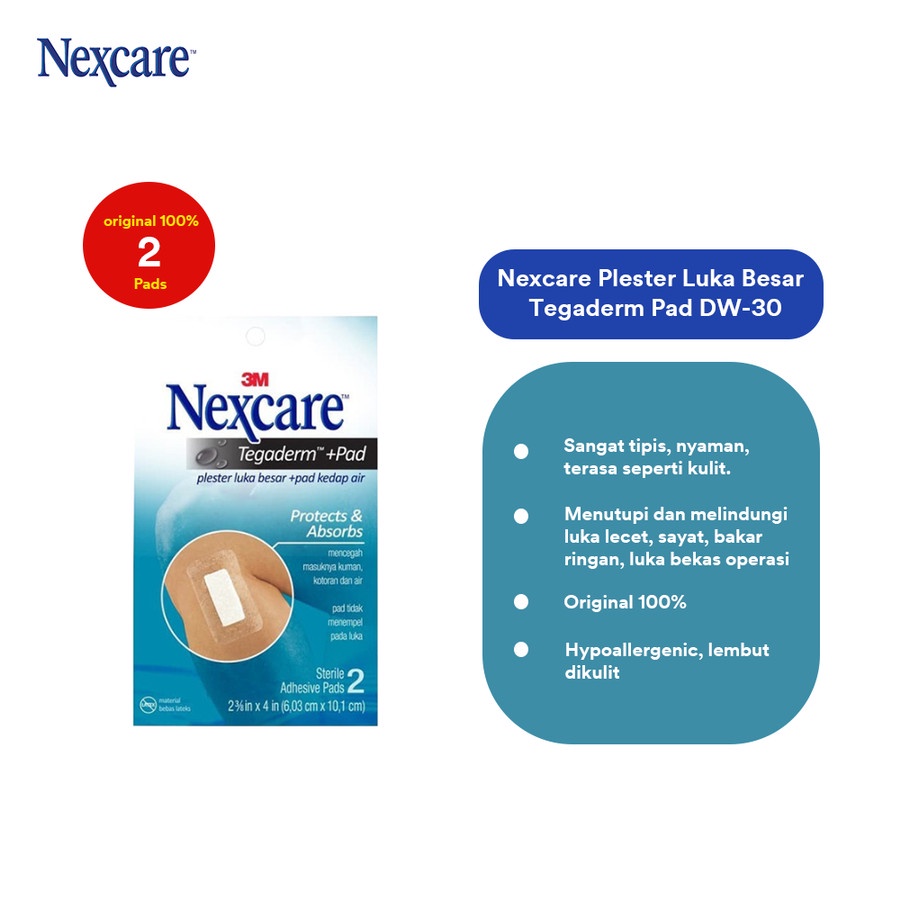 Jual Plester Besar Bening Tegaderm Pad Nexcare DW-30 | Shopee Indonesia