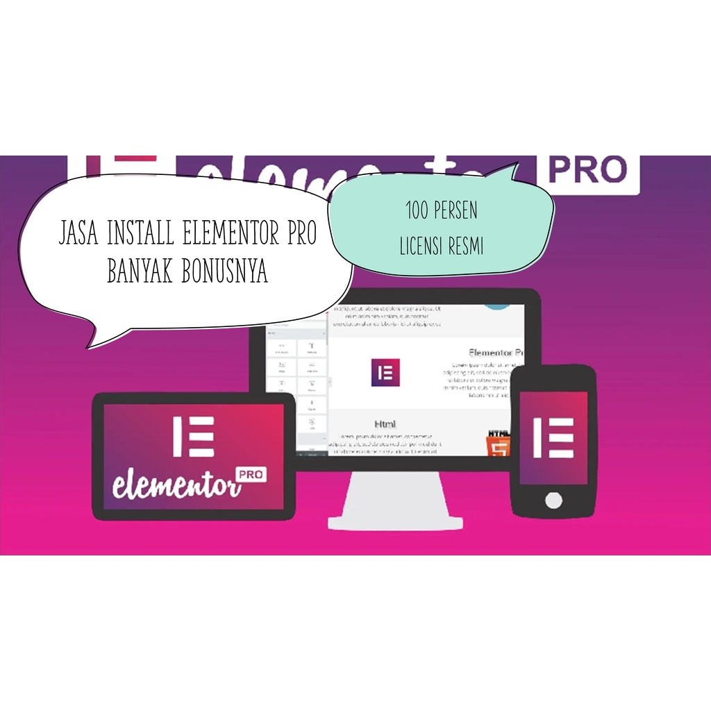 Jual [ Jasa Instal ] Elementor Pro Original Licensi | Shopee Indonesia