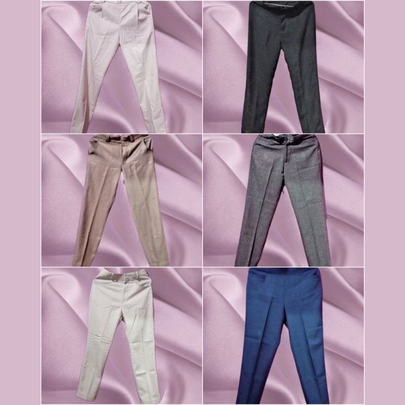 Jual Preloved Celana Bahan Formal/non Formal Kerja / Kuliah (Baca ...