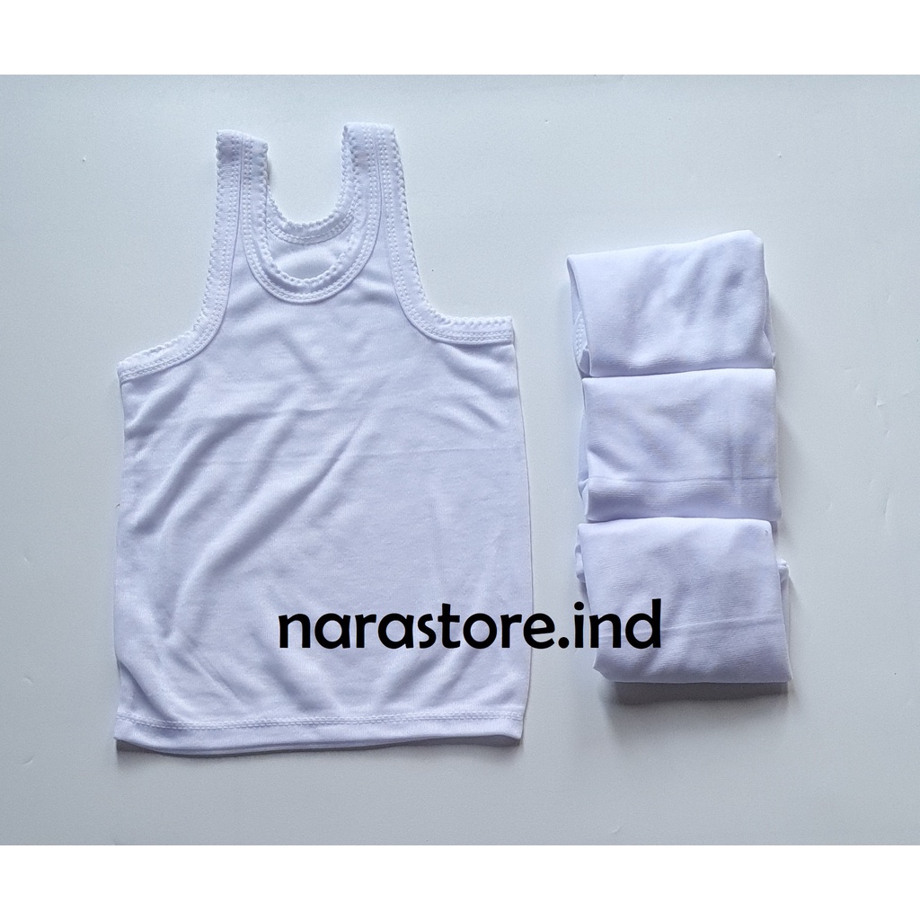 Jual Singlet Anak Kaos Dalam Anak Satuan Putih Polos | Shopee Indonesia