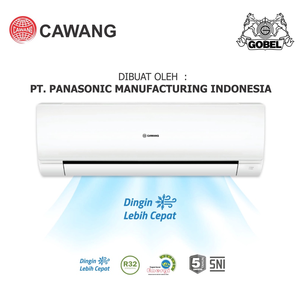Jual CAWANG AC SPLIT 1/2 PK - EP/EU-SN-5SGM By PANASONIC MANUFACTURING ...