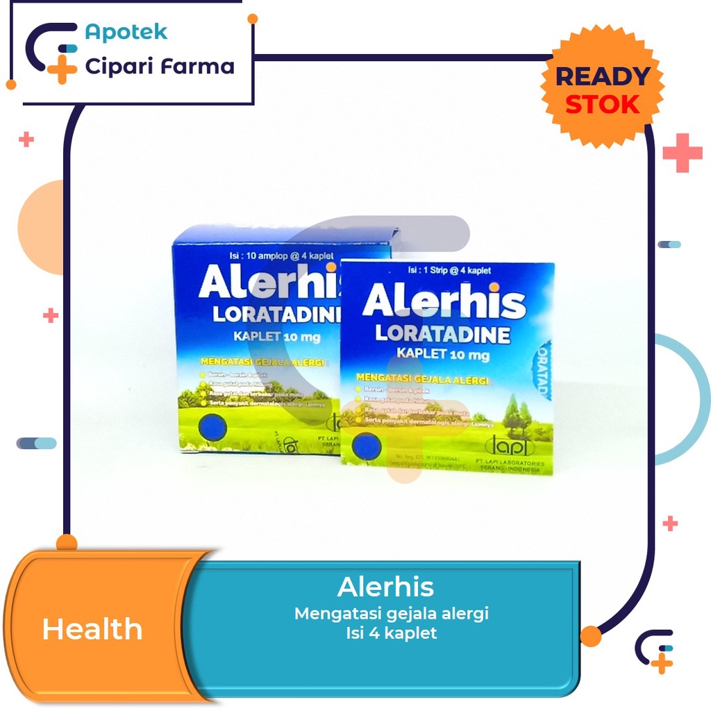 Jual Alerhis Obat Anti Alergi | Kulit Gatal | Ruam Kulit 1 Strip | Shopee Indonesia