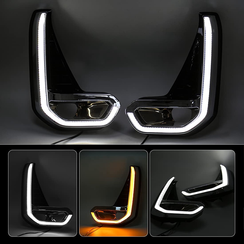 Jual DRL fog lamp / lampu mobil toyota hilux rocco 2020 ferrari variasi ...