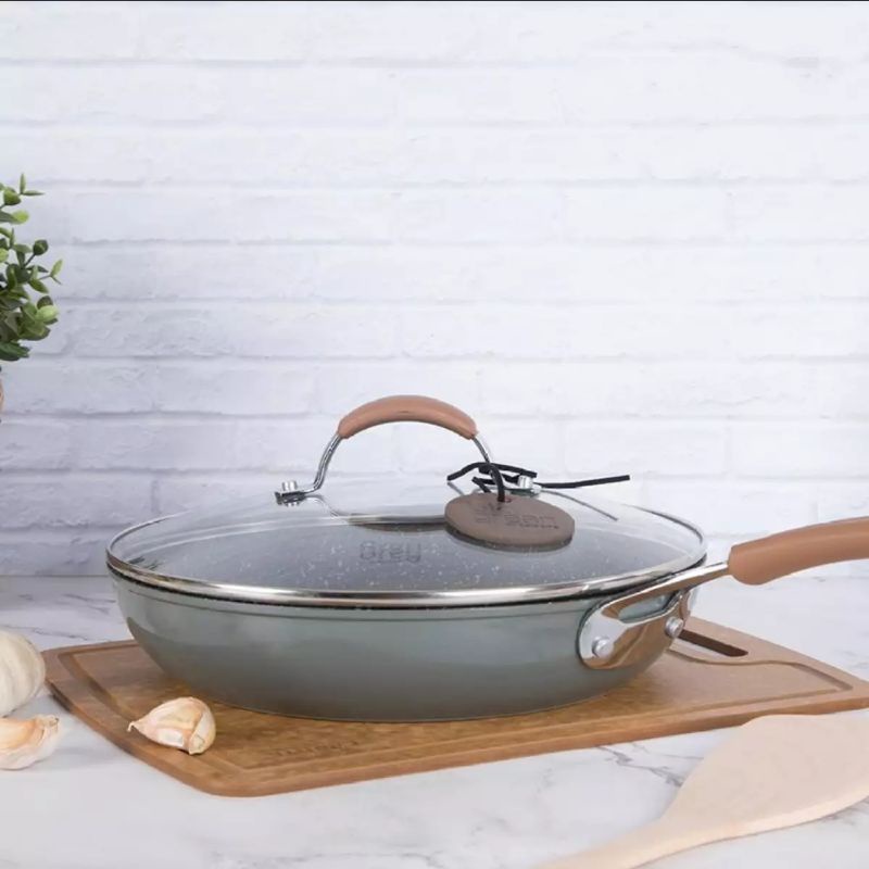 Jual carote frypan bio grey wajan aesthetic wajan minimalis | Shopee ...