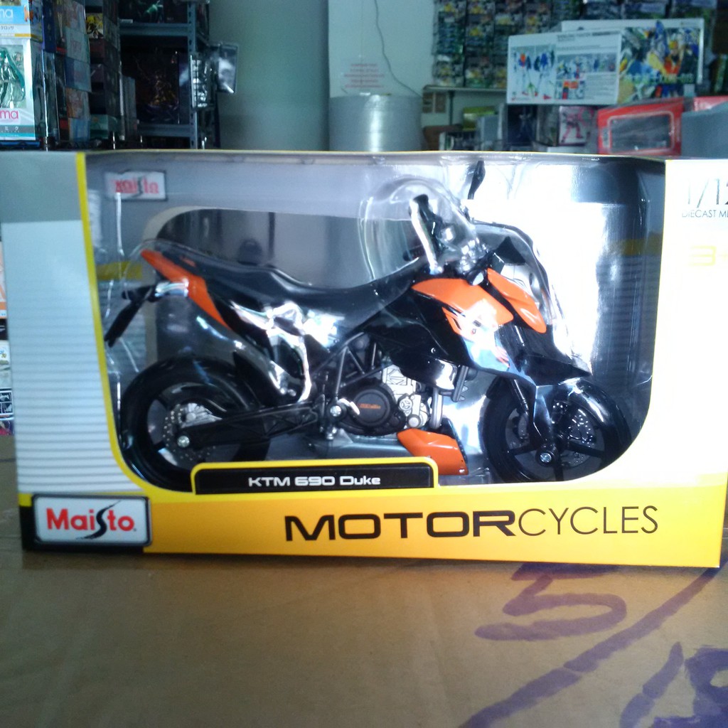 Jual Diecast Motor KTM 690 Duke Orange 1/12 Maisto Street Fighter for ...
