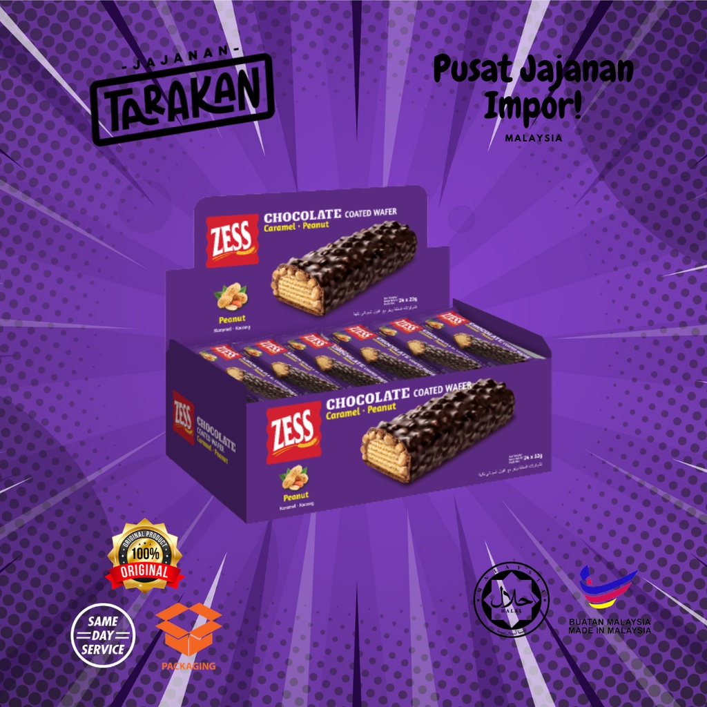 Jual Zess Chocolate Coated Wafer Malaysia | Shopee Indonesia