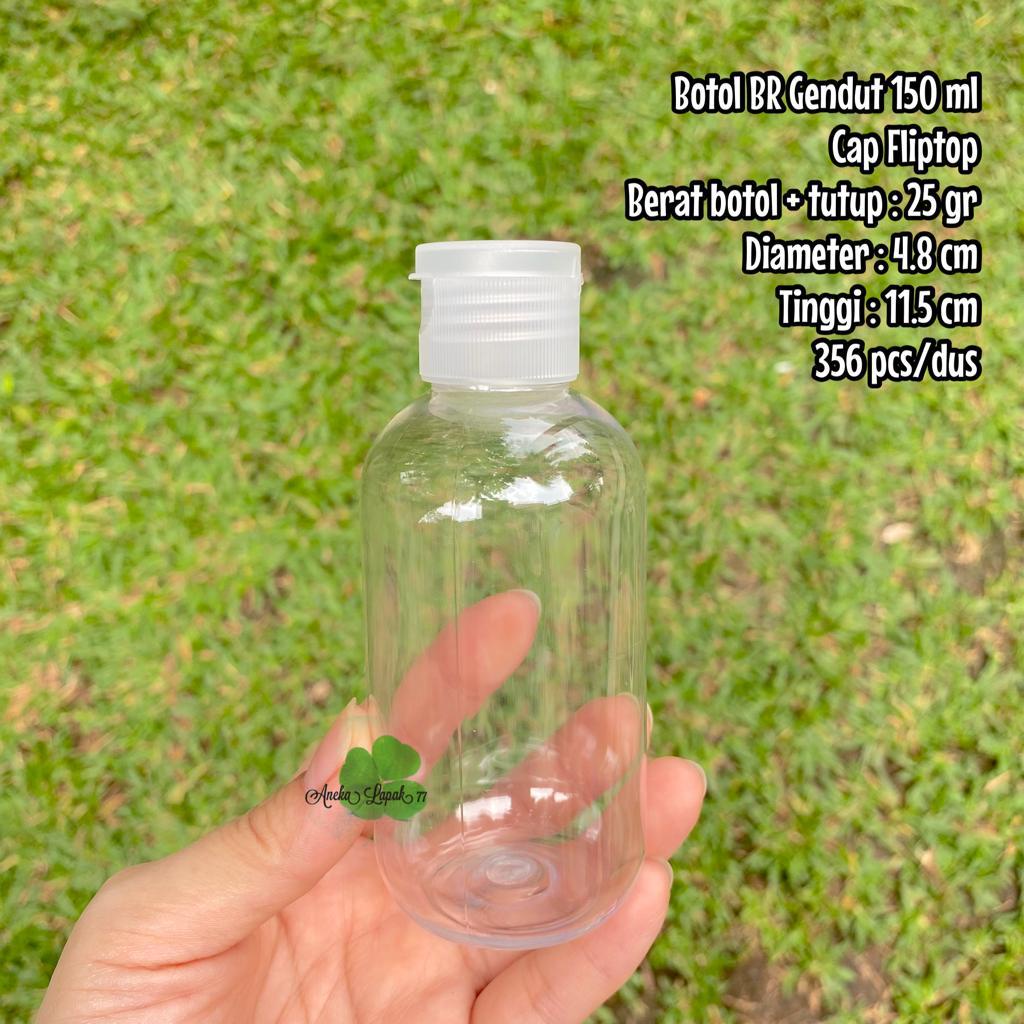Jual Botol FLIPTOP BR Gendut 150 ml botol kemasan kosmetik 150 ml ...