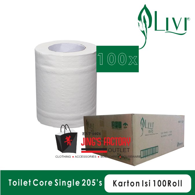 Jual 1 DUS X LIVI SMART DUE TOILET PAPER ROLL / LIVI TISSU TOILET ...