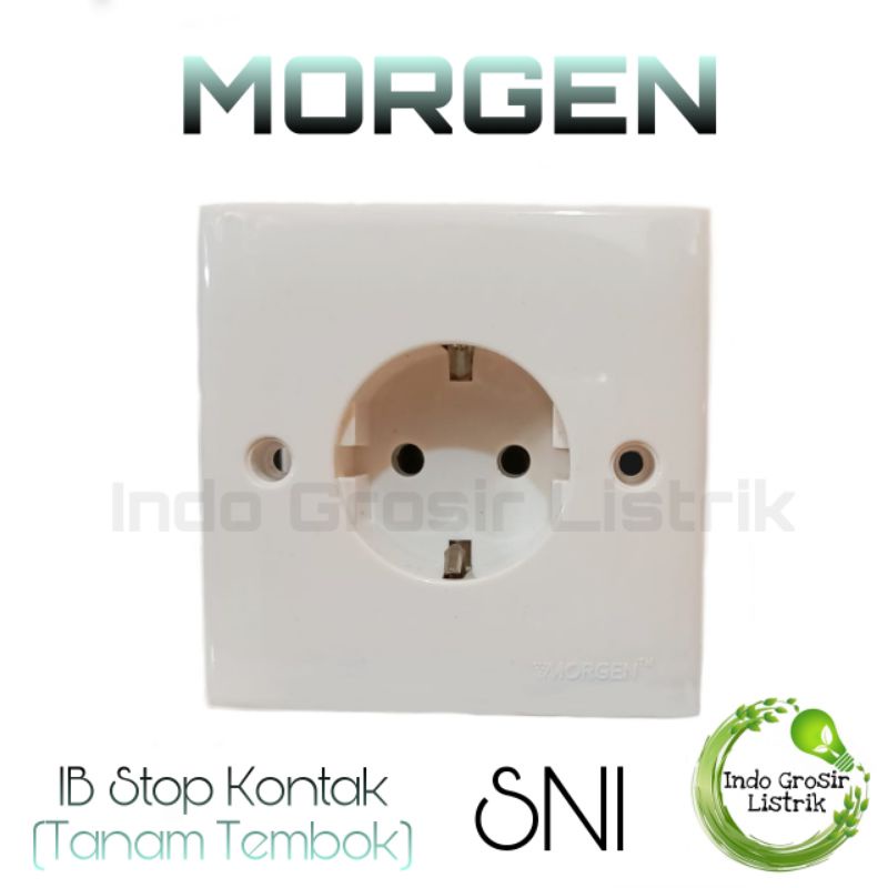 Jual IB Stop Kontak Arde Morgen MG8880 Stop Kontak Tanam Tembok IB Stop ...