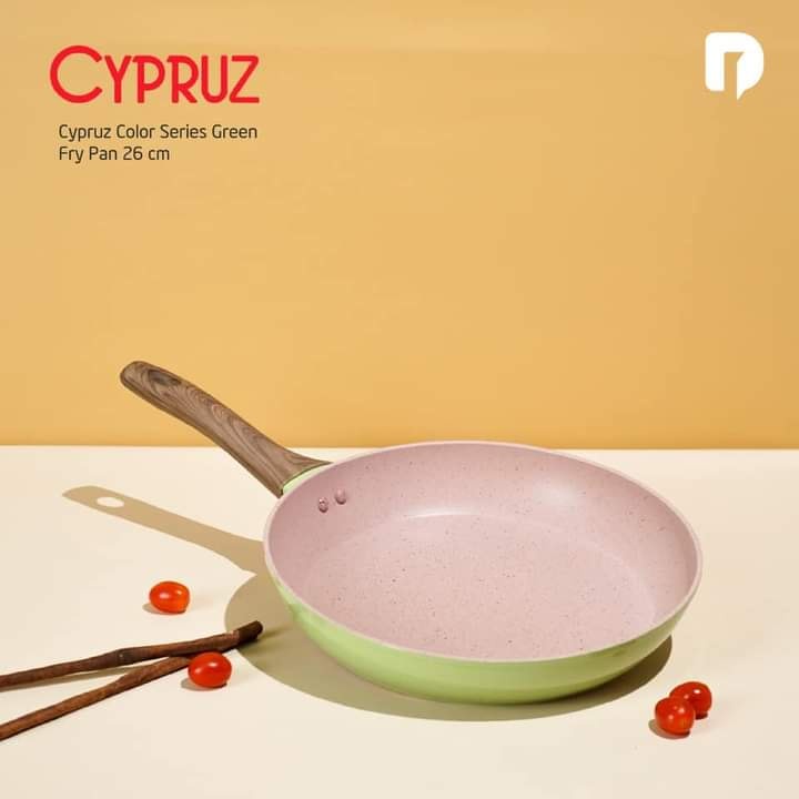 Jual [BISA COD] Teflon Anti Lengket Satuan Cypruz Color Series Green Fry Pan 26 Cm Warna Hijau ...