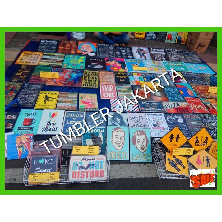 Jual NASIKUL- DOOR SIGN TOILET UNIK VINTAGE DIY 20X20 POSTER ART ...