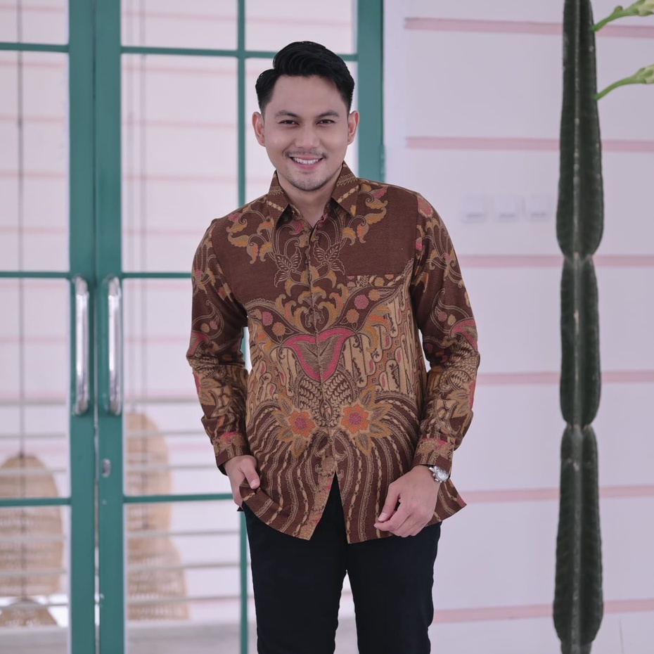 Jual Baju batik cowok Lengan panjang Dobby lasem PREMIUM MODERN ...