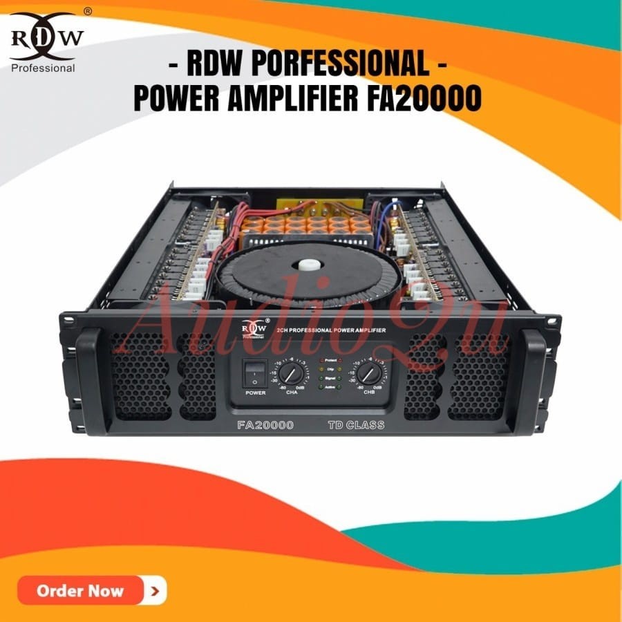 Jual POWER AMPLIFIER RDW 2 CHANNEL FA20000 / FA 20000 RDW PROFESSIONAL ...