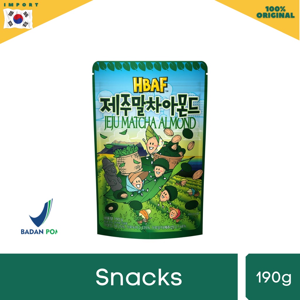 Jual HBAF Jeju Matcha Almond | Shopee Indonesia
