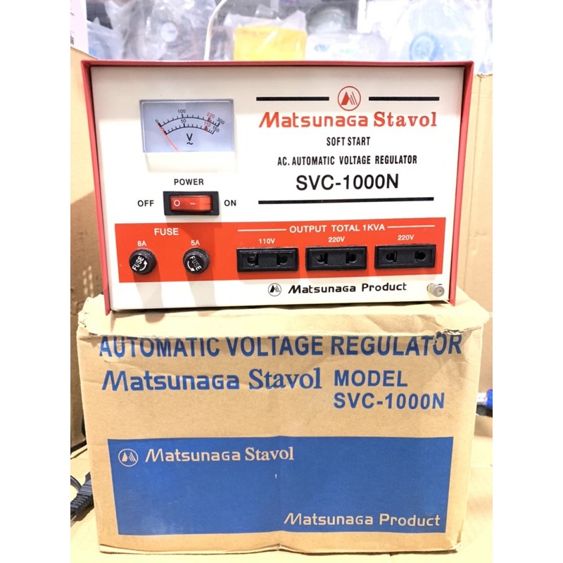 Jual STABILIZER STABILISER STAVOL MATSUNAGA 1000watt 1000w 1000 watt SVC 1000N penstabil listrik ...