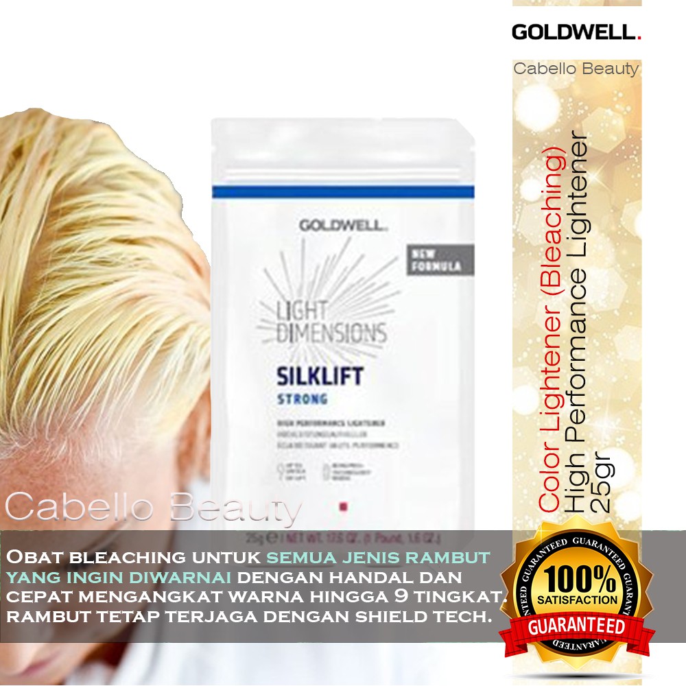 Jual GOLDWELL OBAT BLEACHING SILK LIFT LIGHTENER FOR STRONG SACHET 25GR ...