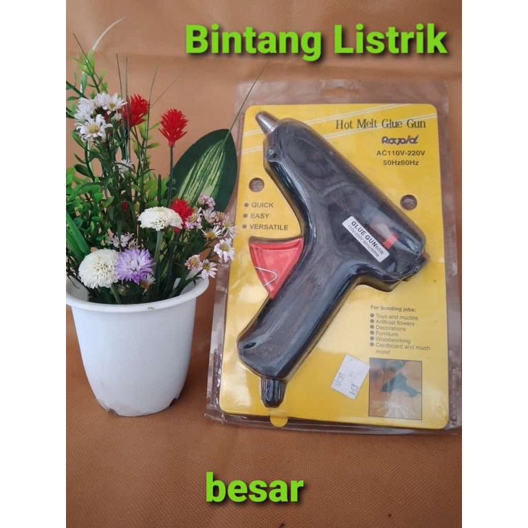 Jual Alat Lem Tembak Hot Melt Glue Gun Lem Tembak Besar 60W | Shopee ...