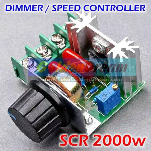 Jual Dimmer SCR 2000W 220V Voltage Regulator Speed Control Pengatur Kecepatan Motor Bor | Shopee ...