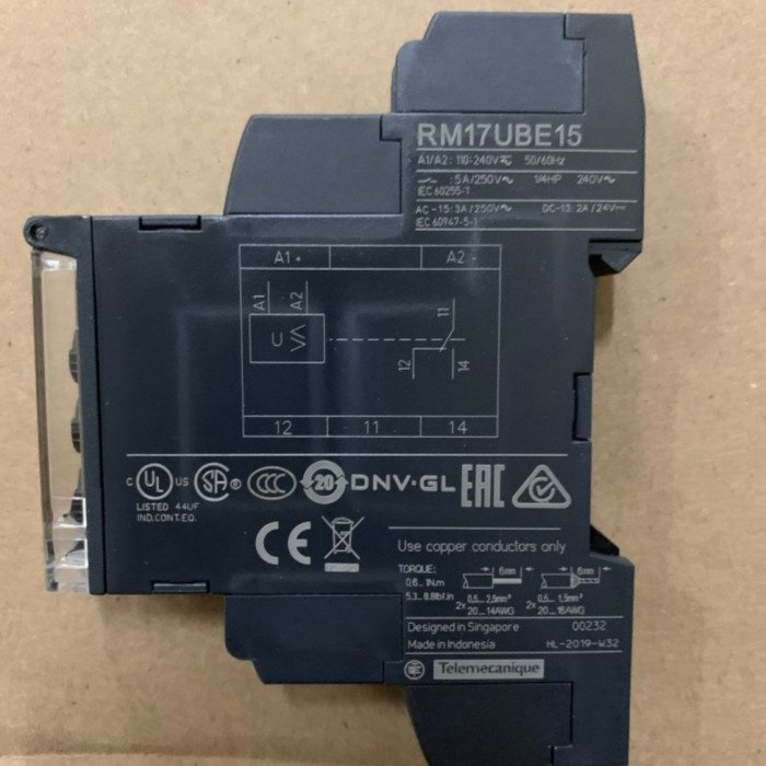 Jual SCHNEIDER RELAY KONTROL TEGANGAN OVER & UNDERVOLTAGE RM17UBE15 ...