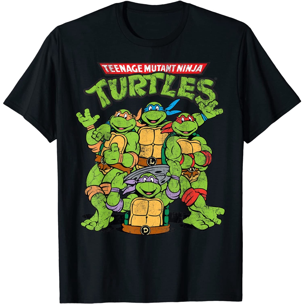 Jual Kaos Dewasa Teenage Mutant Ninja Turtles Classic Retro Logo Tee-Shirt - Kaos Pria - Kaos ...