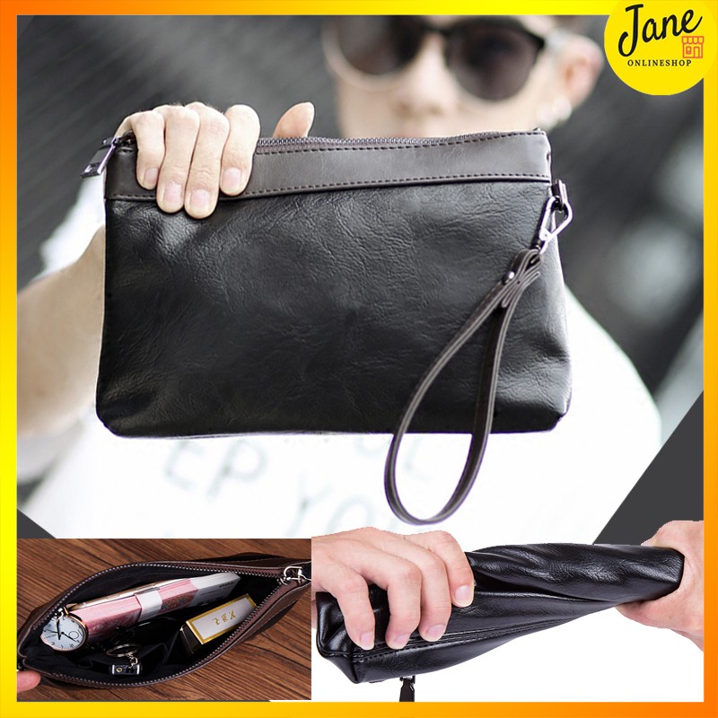 Jual HandBag Pria Kulit PU High Quality Leather Men Business Clutch ...