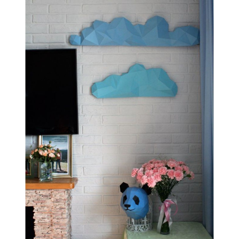 Jual Low Poly Clouds Papercraft | Shopee Indonesia