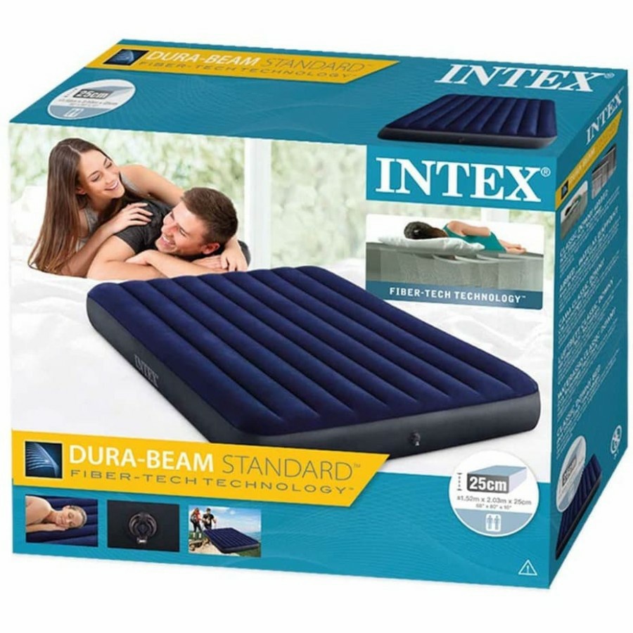 Jual Kasur Angin Queen Intex DuraBeam Standar Blue 64759 Kasur Intex ...