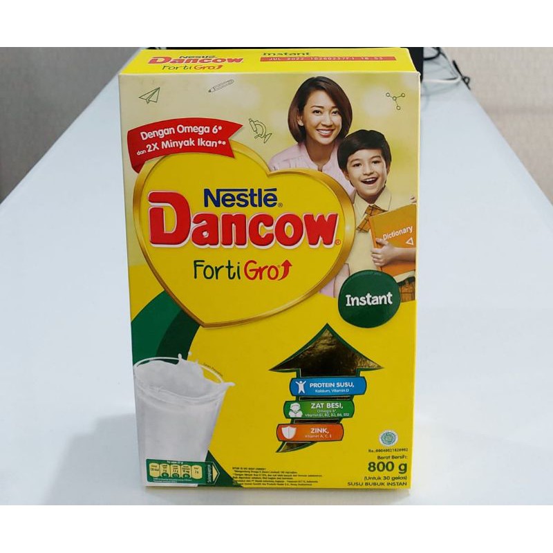 Jual DANCOW Instan Enriched Fortigro Susu Plain Box 800 g | Shopee ...