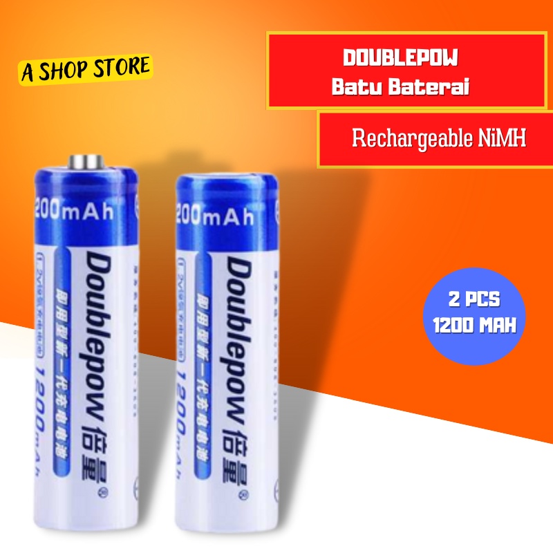 Jual {ORIGINAL }Batu Baterai Alkaline Rechargeable AA 1200mAh 2PCS ...