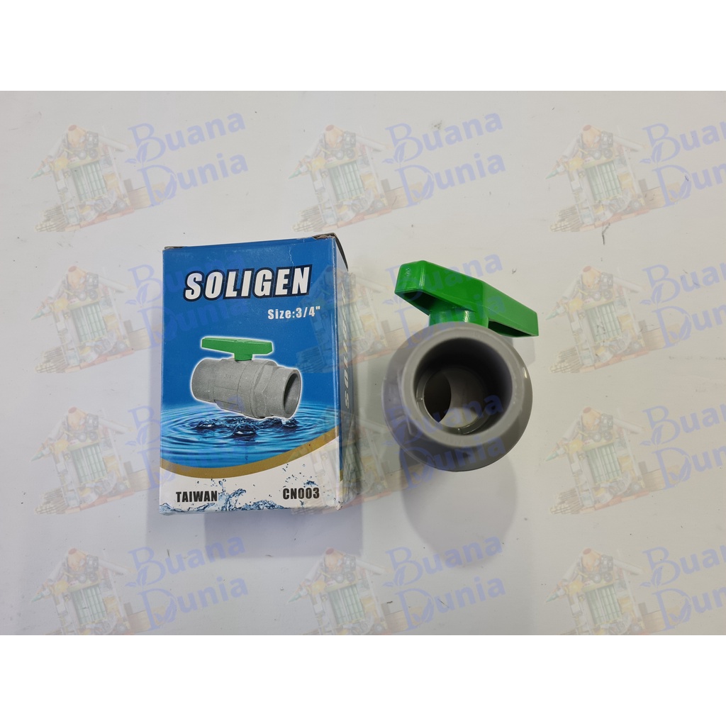 Jual Ball Valve Soligen 3/4 Inch CN003 | Stop Kran Air | Stop Keran Air ...