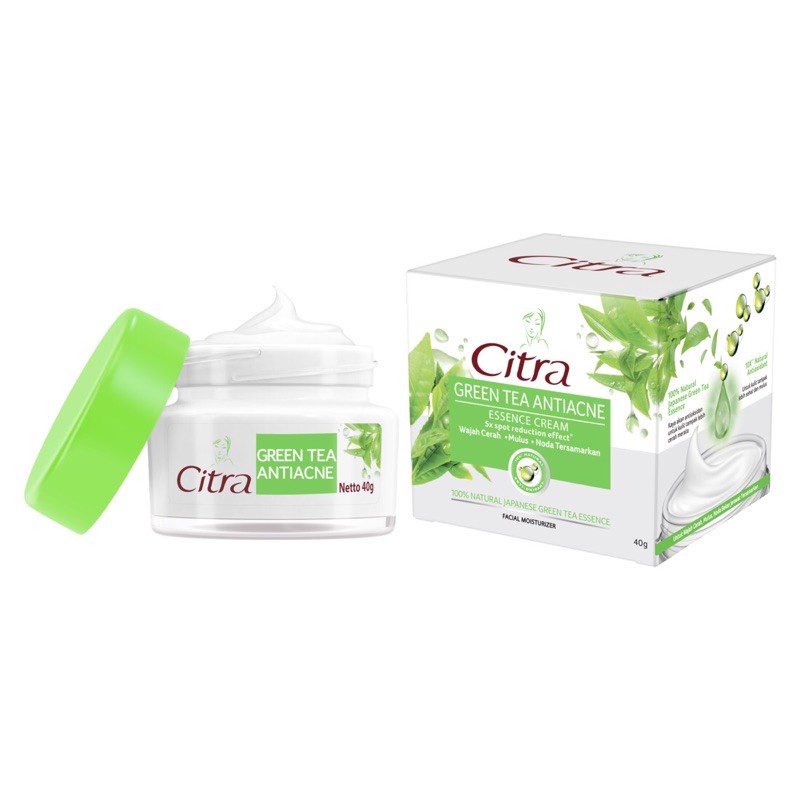 Jual CITRA Face Cream Moisturizer Pelembab Wajah Green Tea Anti Acne 40 ...