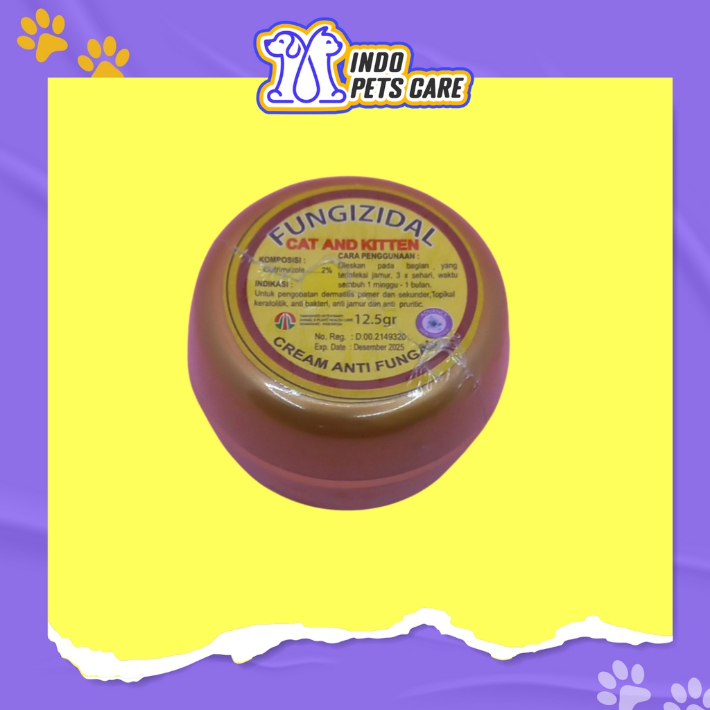 Jual SALEP OBAT JAMUR KUCING - FUNGIZIDAL CREAM ANTI JAMUR 12.5GR BASMI ...