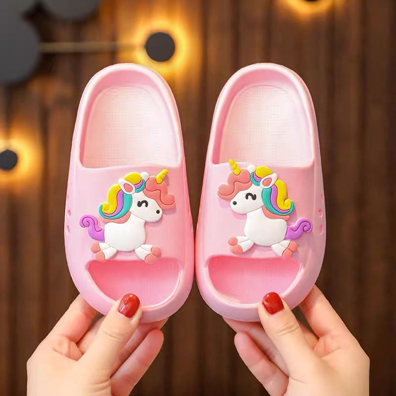 Jual SANDAL RUMAH SLOP KUDA PONY UNICORN PINK SEPATU KARET KAMAR ANAK ...