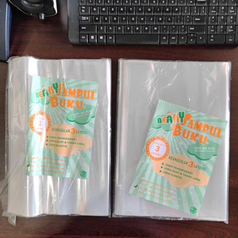 Jual SAMPUL PLASTIK BUKU F4 / COVER PLASTIK BUKU F4 (60 LEMBAR ...